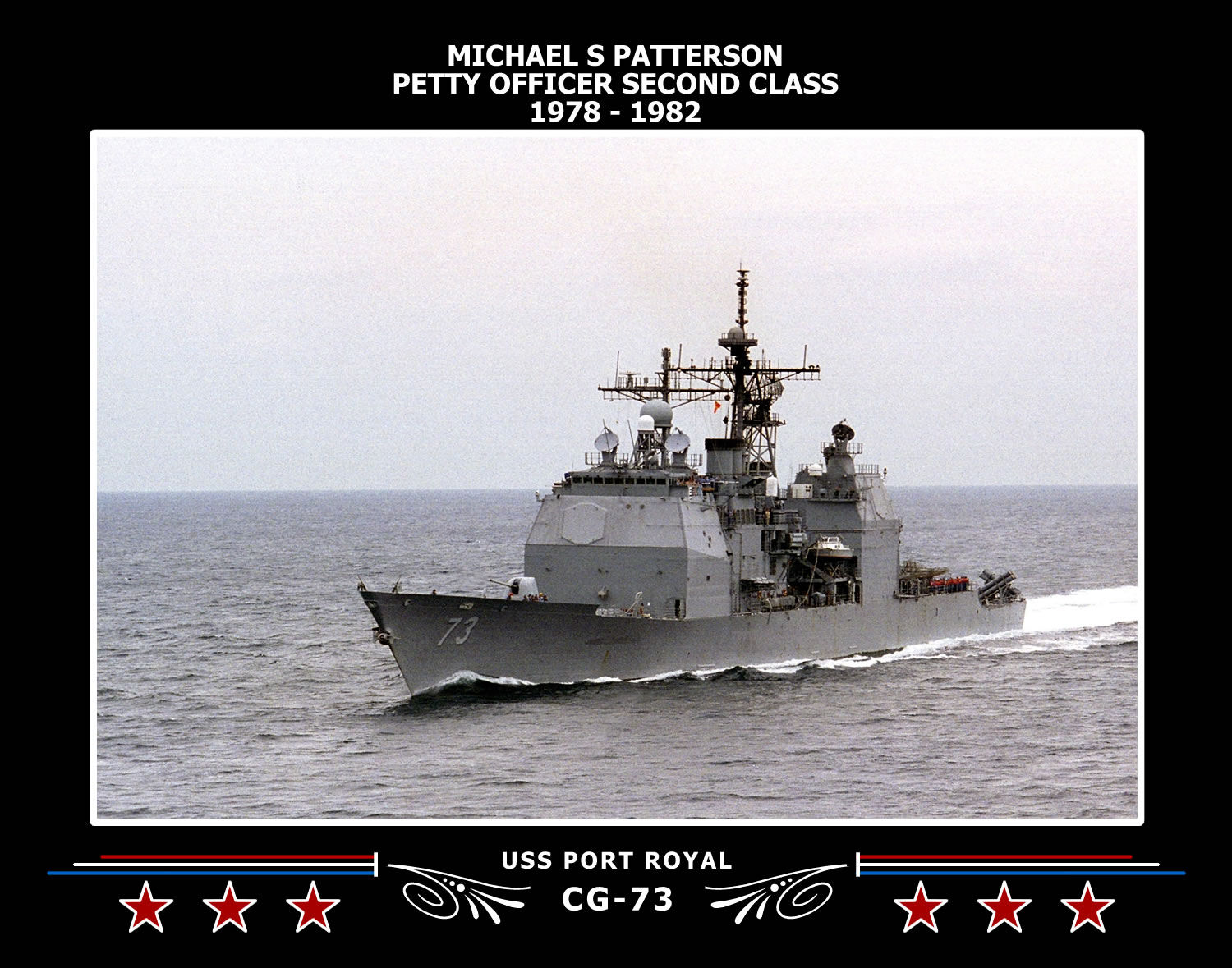 Navy Emporium USS Port Royal CG-73 Canvas Photo Print 174CG73 | eBay