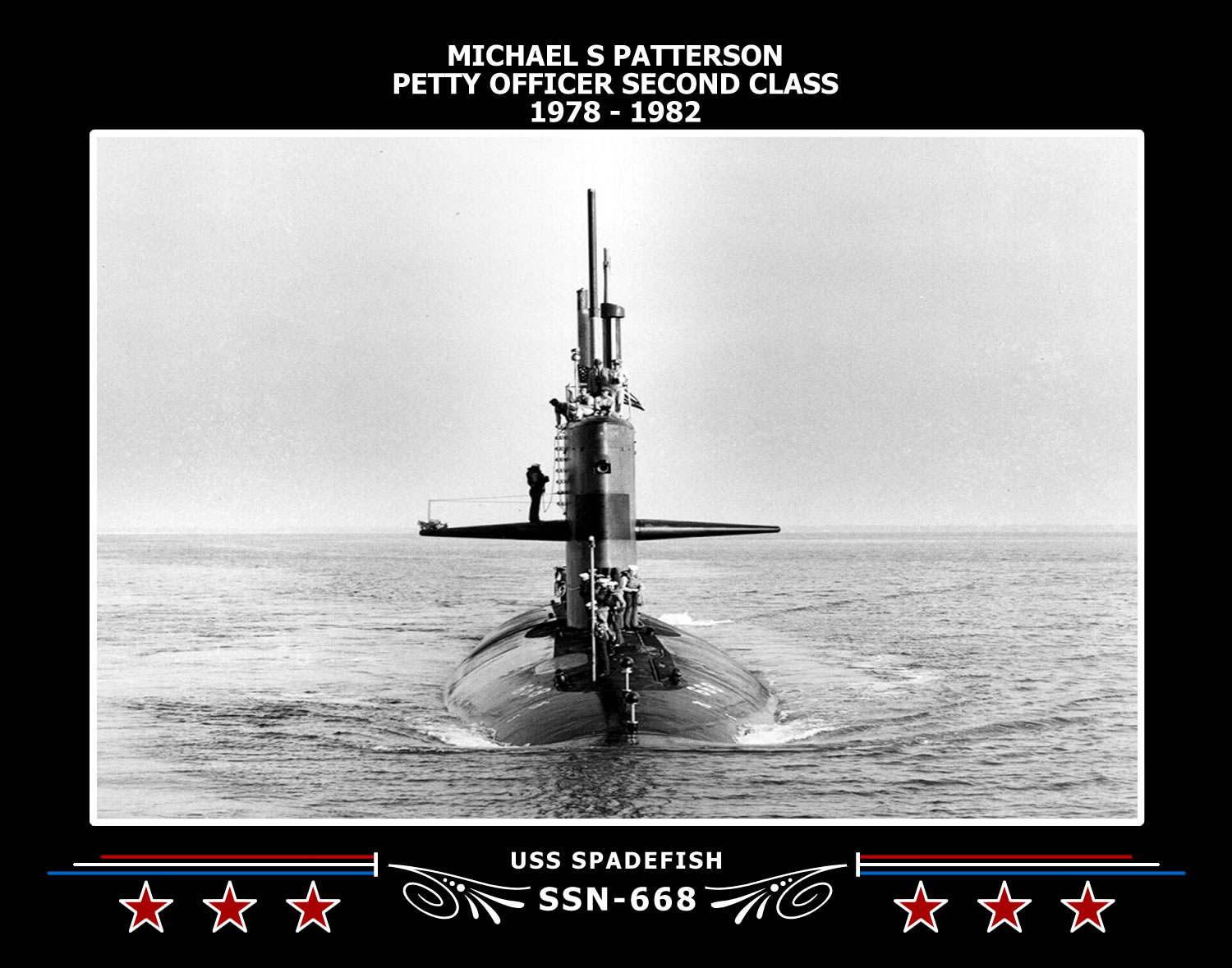 Navy Emporium USS Spadefish SSN-668 Canvas Photo Print 523SSN668 | eBay