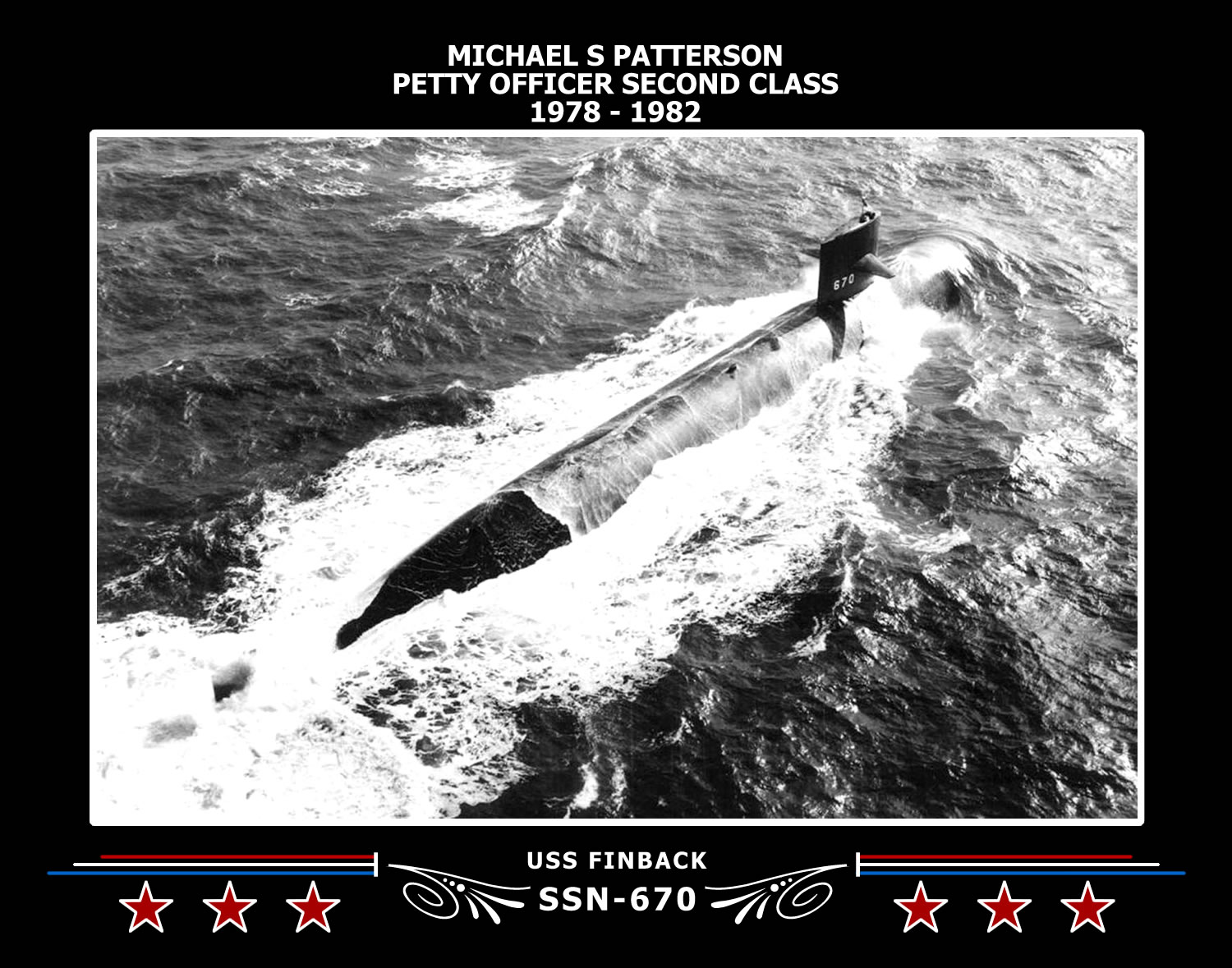 Navy Emporium USS Finback SSN-670 Canvas Photo Print 526SSN670 | eBay