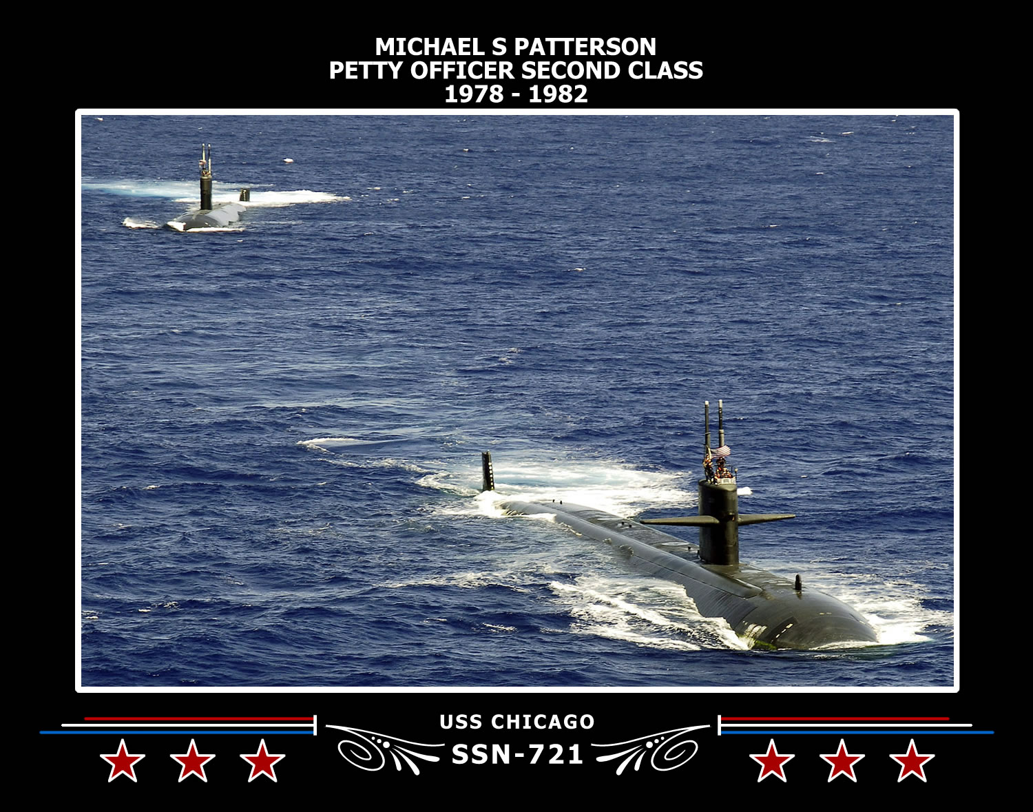 Navy Emporium USS Chicago SSN-721 Canvas Photo Print 639SSN721 | eBay