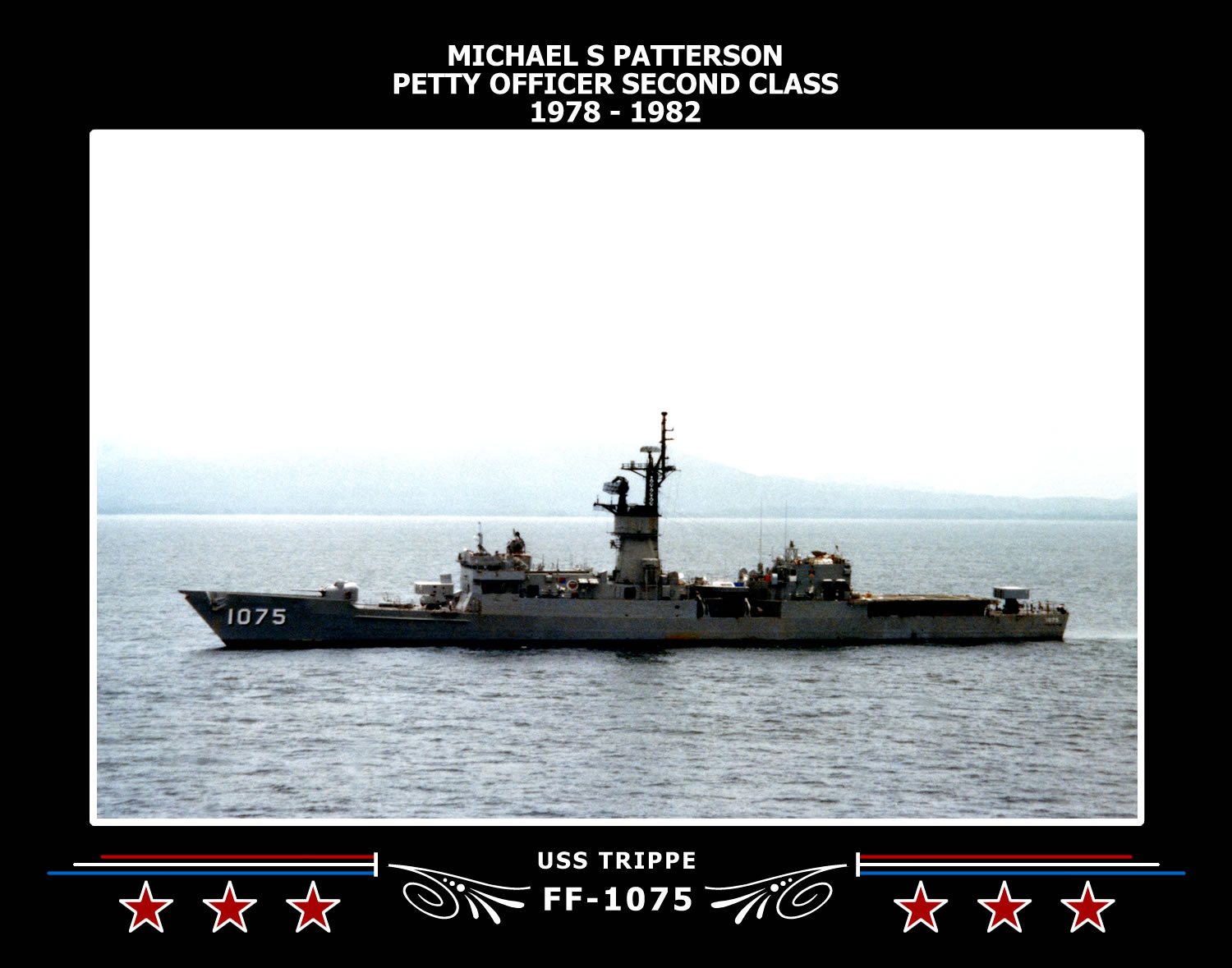 Navy Emporium USS Trippe FF-1075 Canvas Photo Print 67FF1075 | eBay